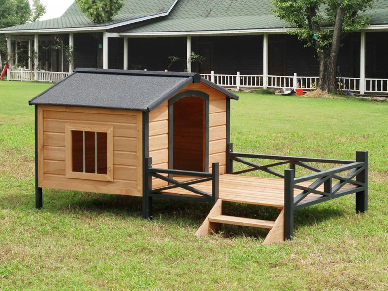 لانه سگ چوبی مدل L17 | هیوا پت