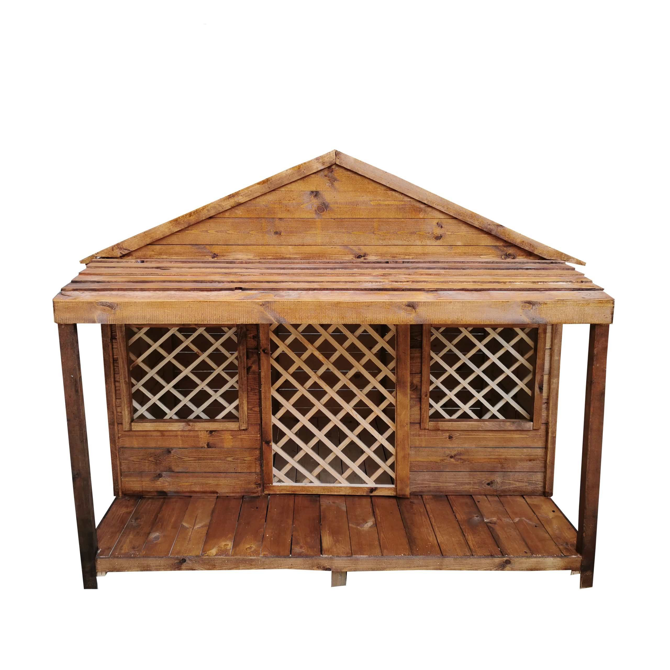 خانه سگ چوبی مدل DH50 | هیوا پت