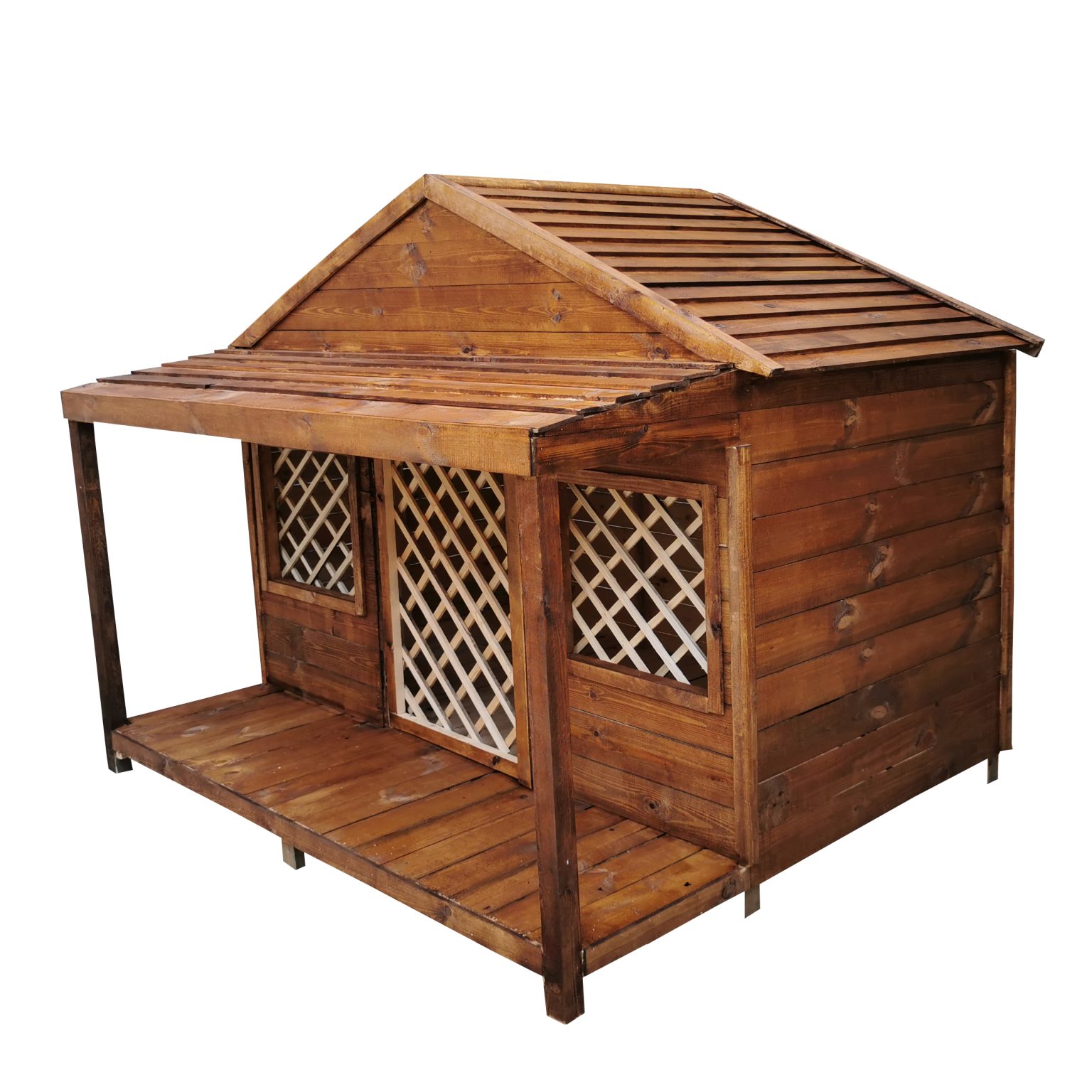 خانه سگ چوبی مدل DH50 | هیوا پت