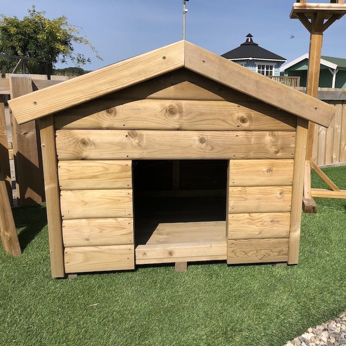 خانه سگ چوبی مدل L45 | هیوا پت