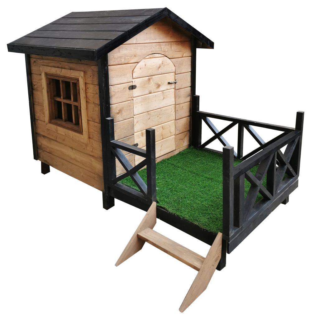 خانه سگ چوبی مدل DH-49 | هیوا پت